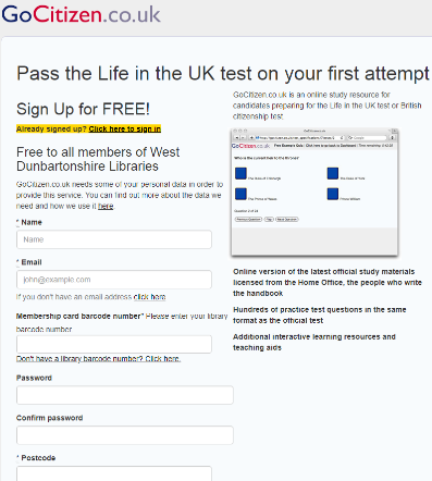 Go Citizen UK | West Dunbartonshire Council | West Dunbartonshire Council